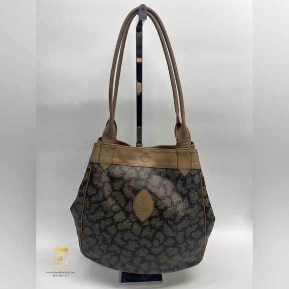 Louis Vuitton | Bags | Ysl Vintage Rare Giraffe Print Shoulder Bag ...